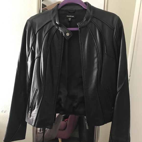 bebe | Jackets & Coats | Beb Leather Jacket | Poshmark